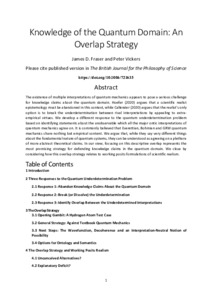 Knowledge of the Quantum Domain: An Overlap Strategy - PhilSci-Archive